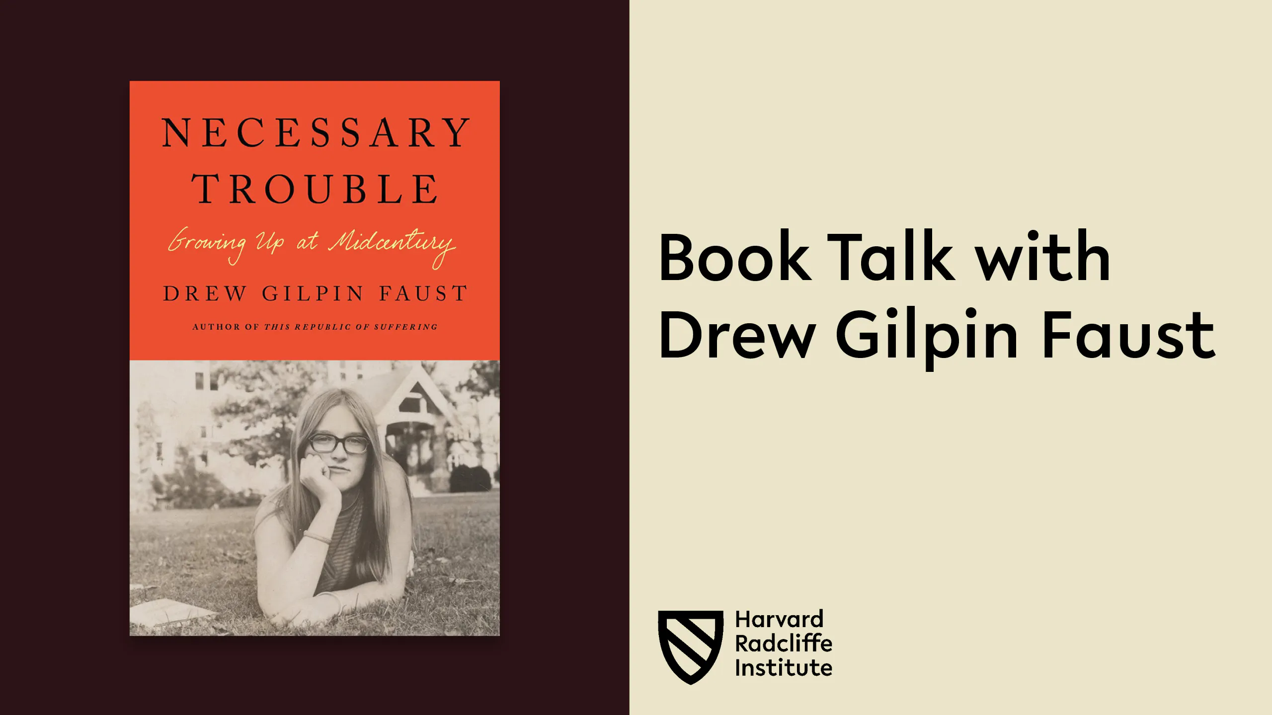 Book Talk with Drew Gilpin Faust | Radcliffe Institute for Advanced ...