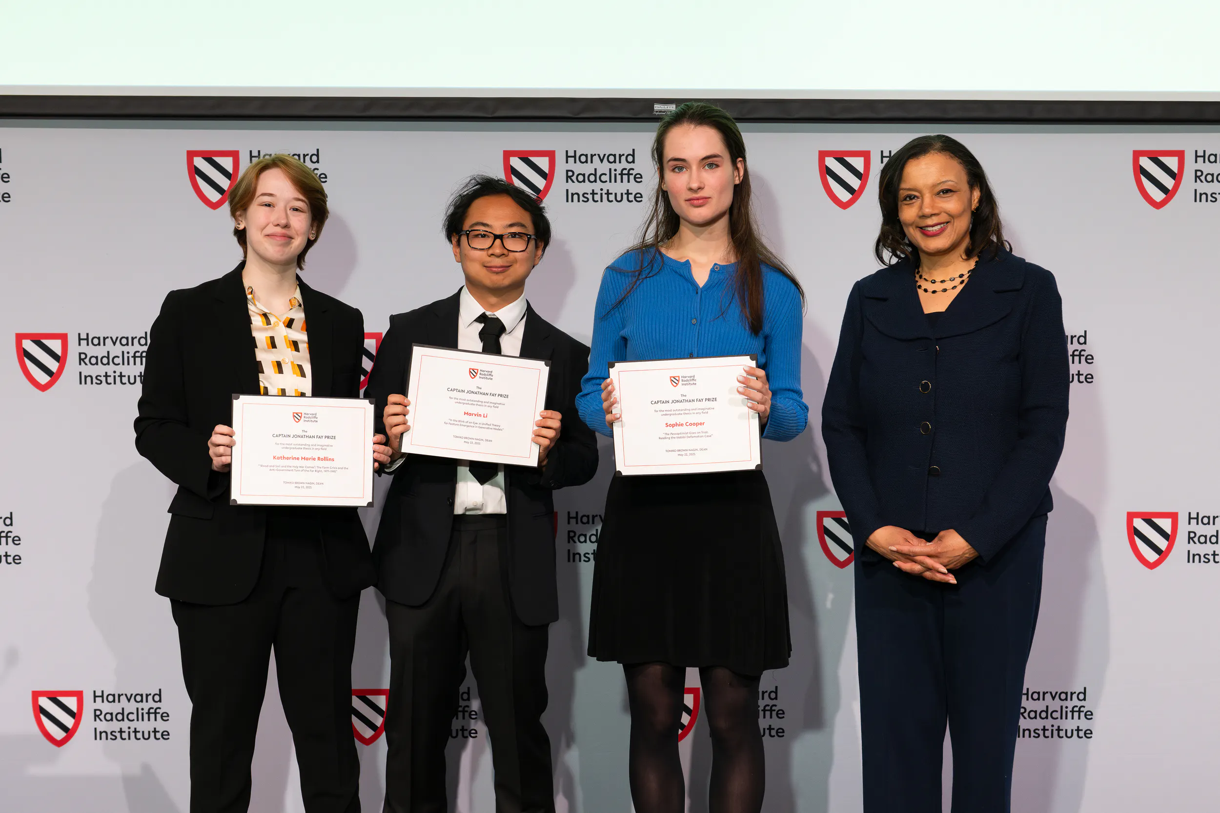 Harvard Radcliffe Institute Awards 2025 Fay Prizes for Outstanding ...